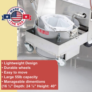MirOil BD505 55 lb Electric Fryer Oil Filter Machine - MirOil USA